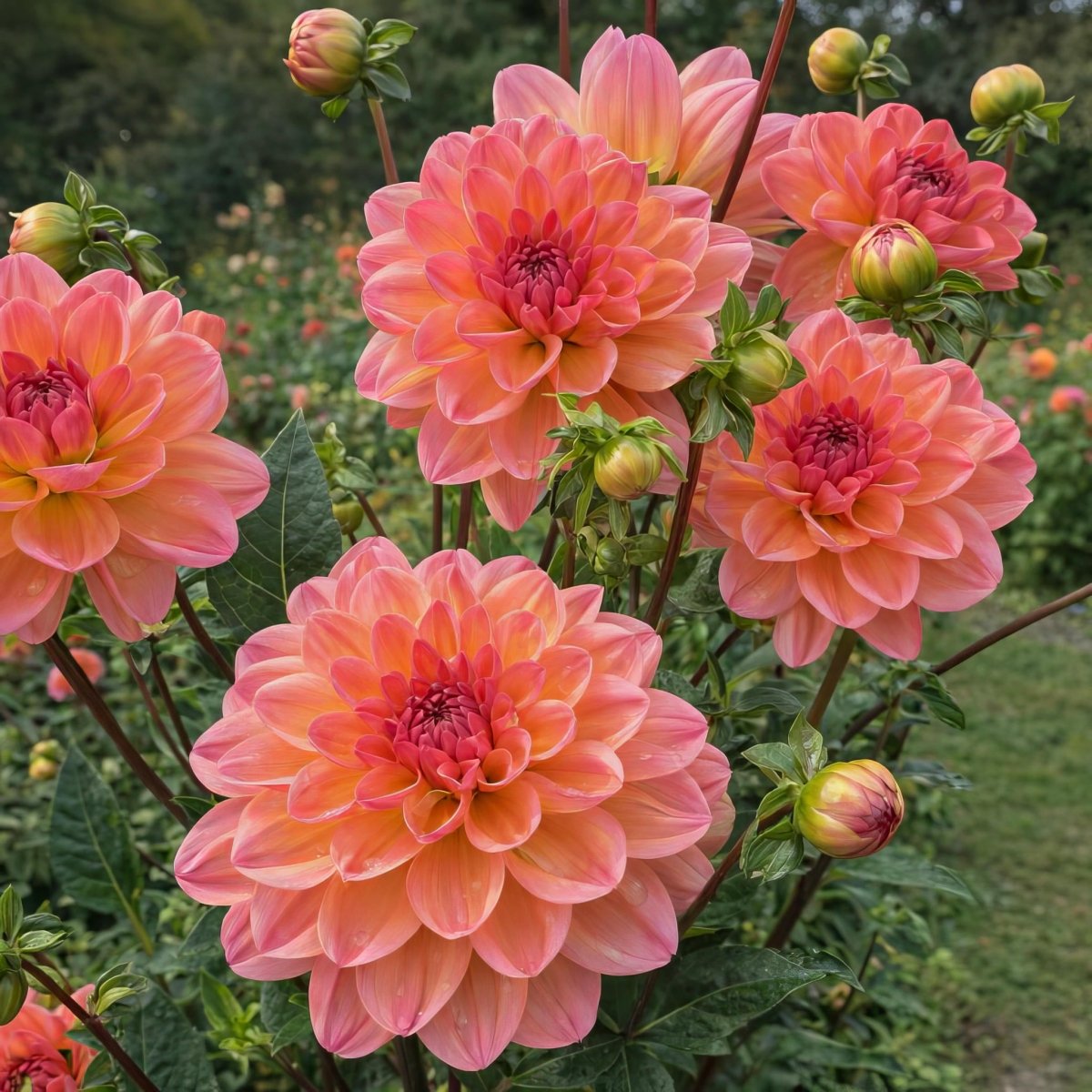 Dahlia 'Phyllis Farmer' (Waterlily Dahlia) - Harding & Bloom